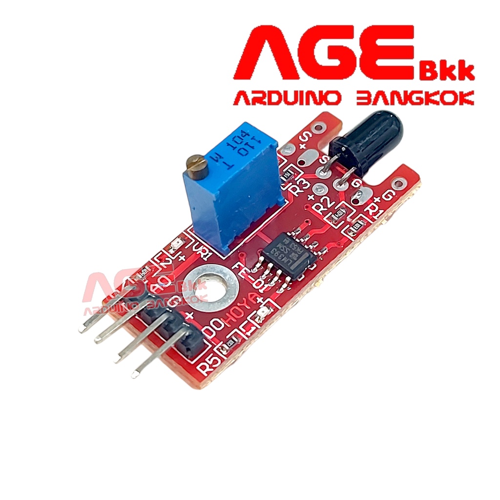 Ky 026 เซ็นเซอร์ตรวจจับเปลวไฟ Lnfrared Ir Flame Detector Sensor Shopee Thailand