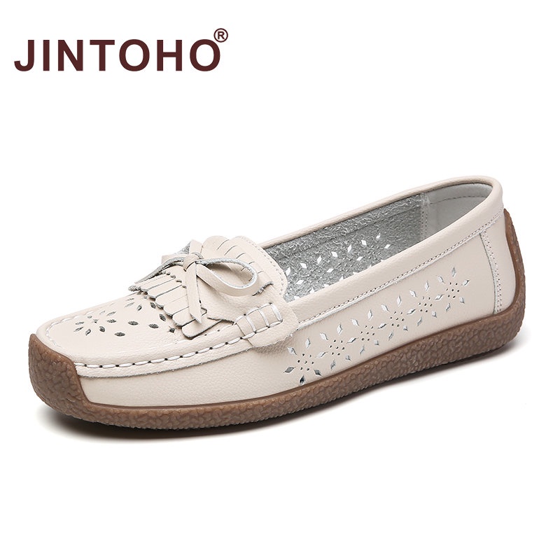 Jintoho รองเท้าหนังนิ่ม ระบายอากาศ 5 สี ไซซ์ 44 สําหรับผู้หญิง | Shopee ...