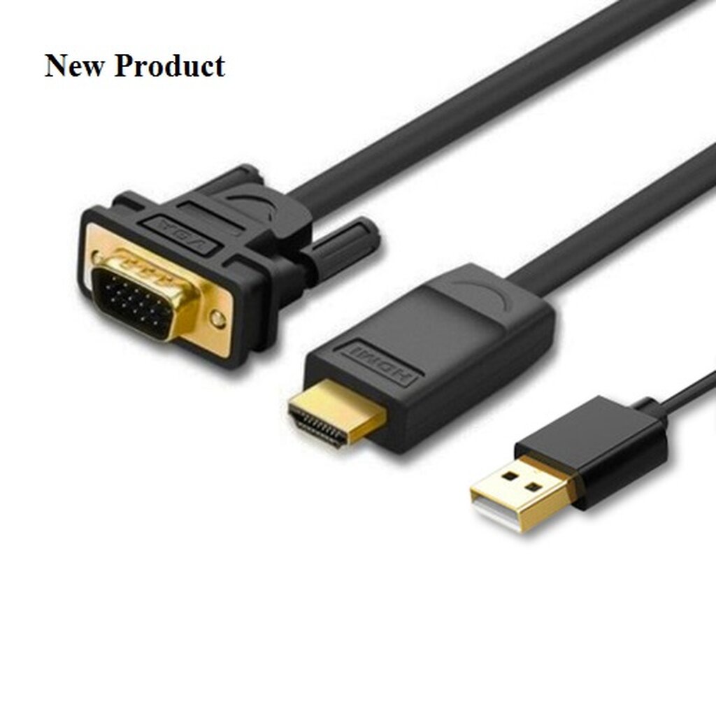 UGREEN 30449 HDMI to VGA cable 1.5M 1920 * 1080P @ 60Hz | Shopee Thailand