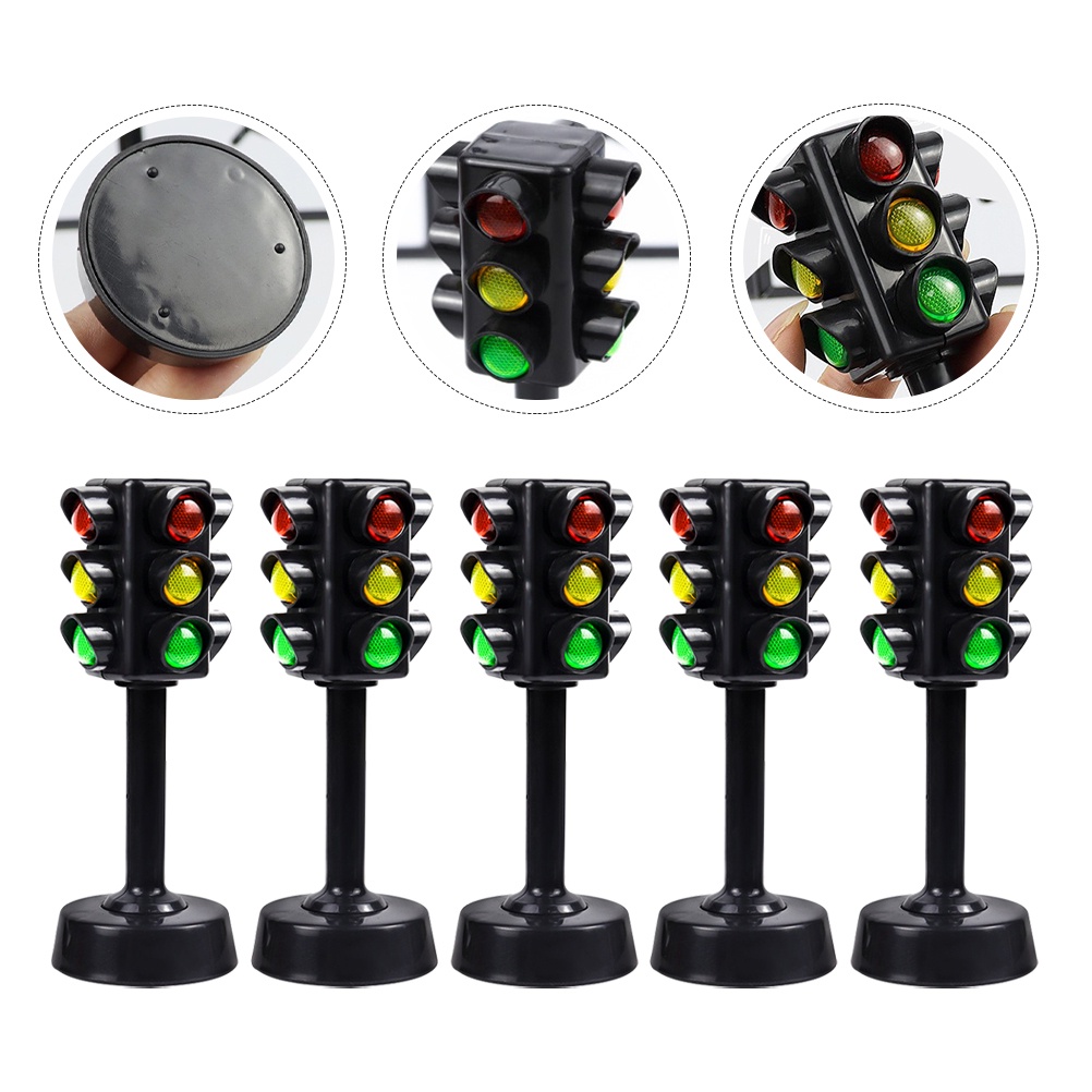 Traffic Light Toy Kids Lamp Mini Stop Signs Lights Modeldecor Toys Road ...