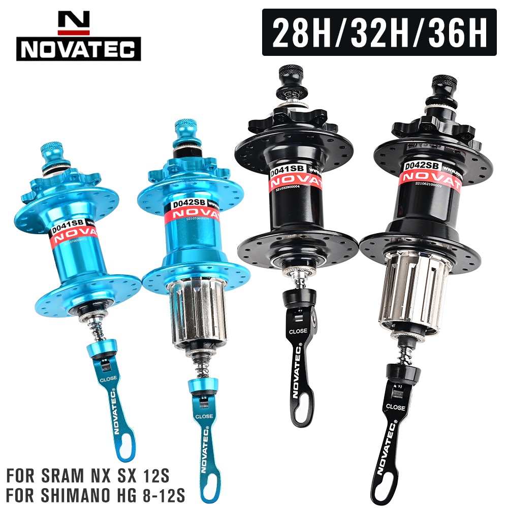NOVATEC HUB D041SB/D042SB MTB จักรยาน HUB ด้านหน้า/ด้านหลังด่วนที่วาง ...