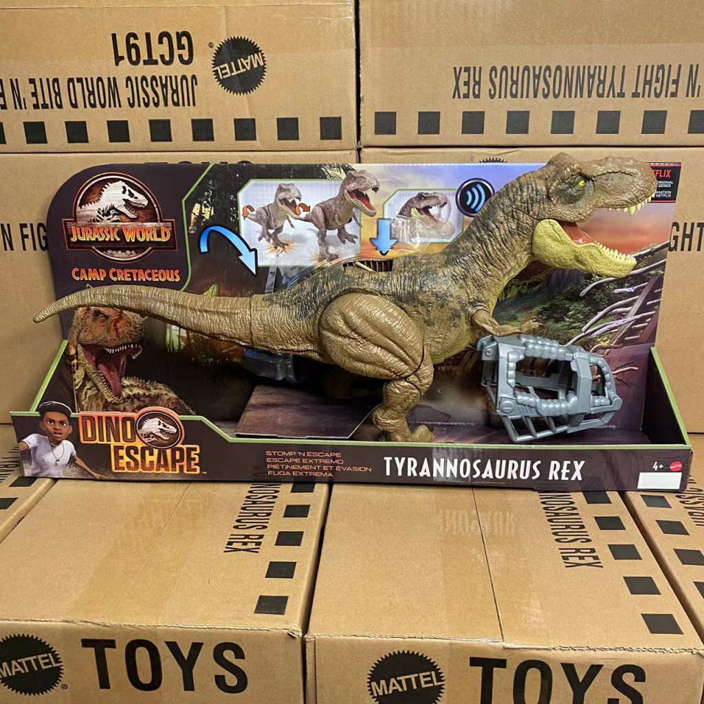 ฟิกเกอร์ ไดโนเสาร์ Tyrannosaurus Rex Stomp 'N Escape Camp Cretaceous ...