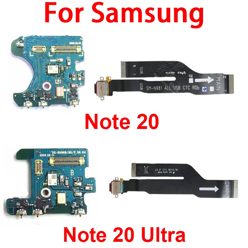 ของแท้ แท่นชาร์จไมโครโฟน USB สําหรับ Samsung Galaxy Note 20 Ultra N981 ...