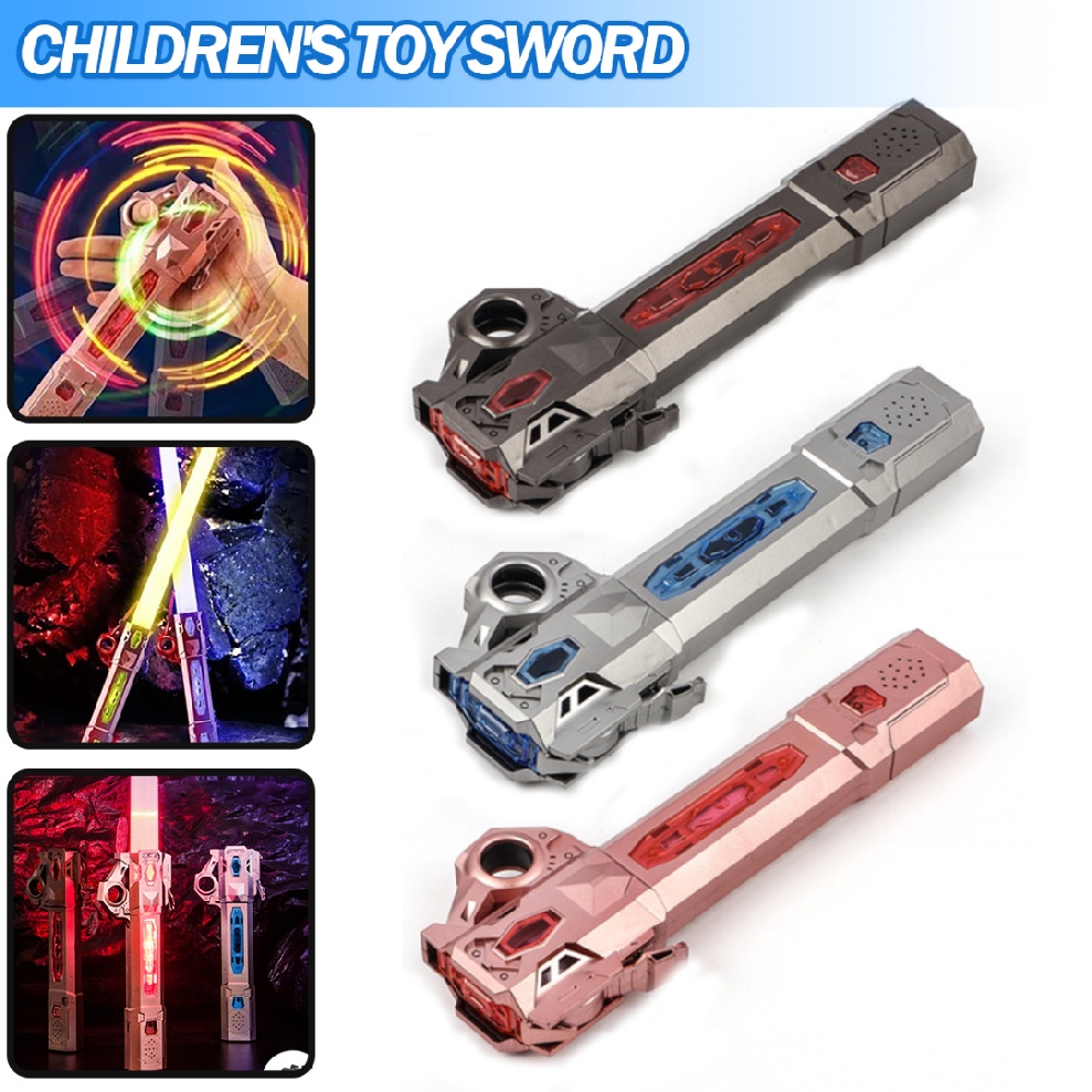 Laser Sword Toy Lightsaber Retractable 7Color Changing Flash Stick For ...
