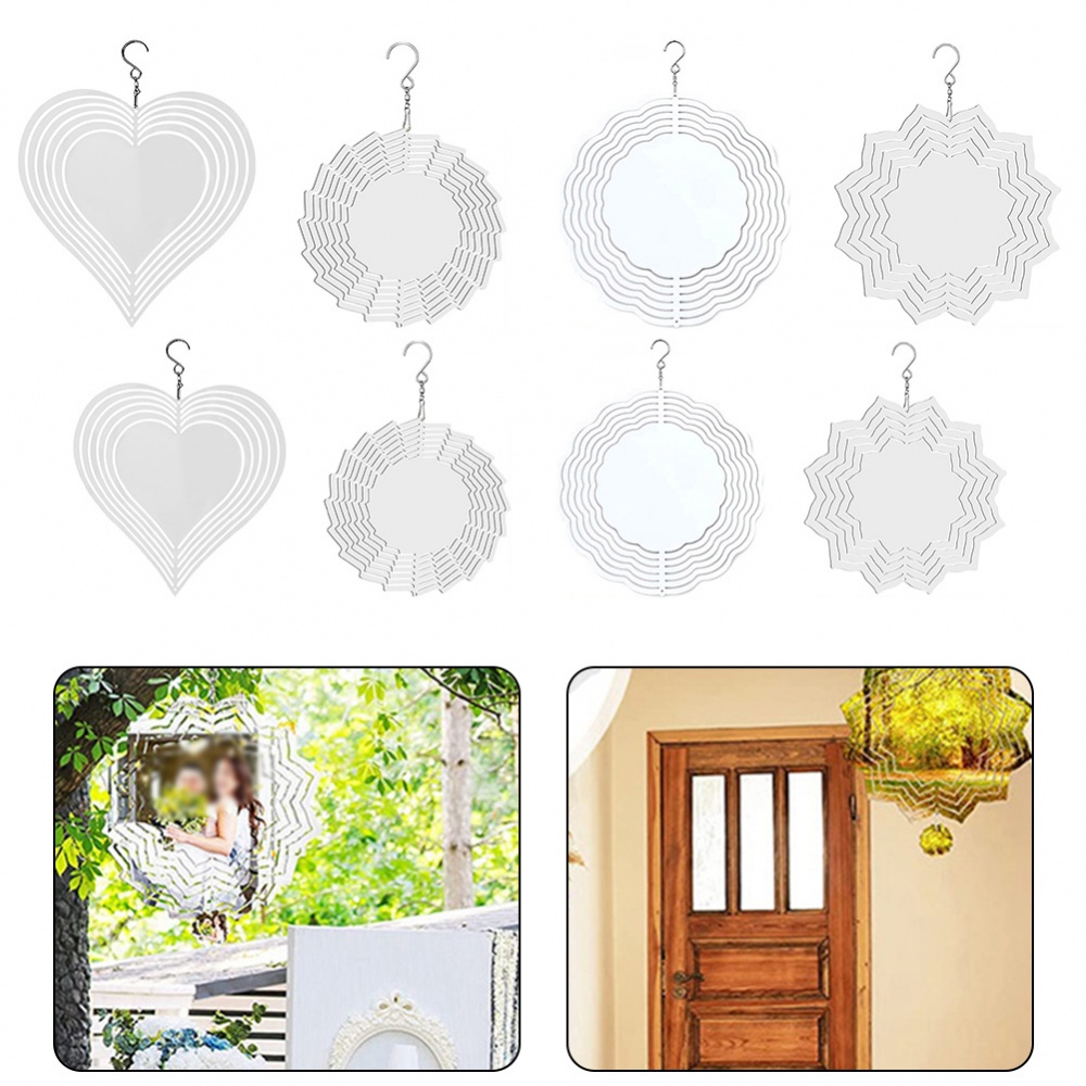 【VARSTR】Aluminum Pinwheel Wind Chime Spinner | Sublimation Blank Design ...