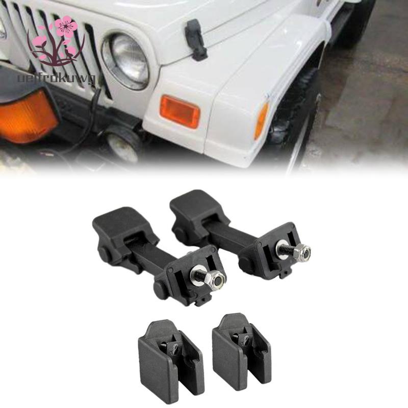 กลอนล็อคเครื่องยนต์ 1 คู่ 55395653Af 55395652Ac สําหรับ Jeep Wrangler ...