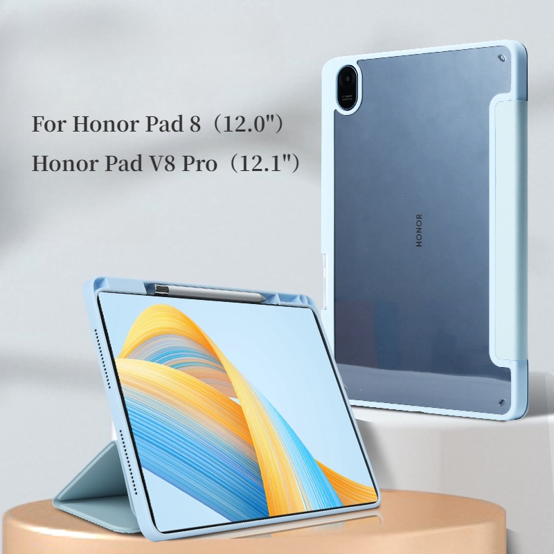 เคสอะคริลิคแม่เหล็ก ตั้งได้ สําหรับ Honor Pad 8 12 นิ้ว Pad V8 Pro 12.1 Huawei Honor Pad8 HEY ...