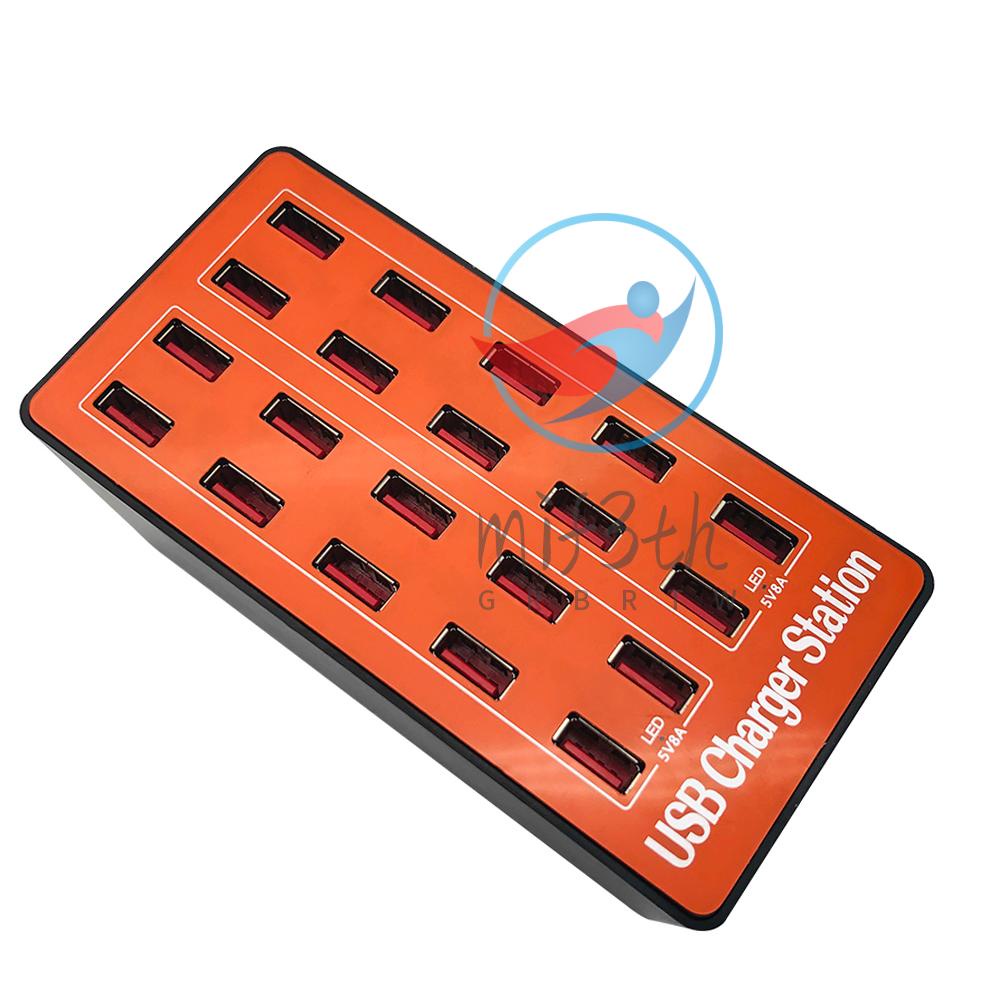 อะแดปเตอร์ชาร์จ USB 100W 20 พอร์ต พร้อมปลั๊ก พับได้ สําหรับ iPhone 7S 6S 5S 4S iPad PDA ...