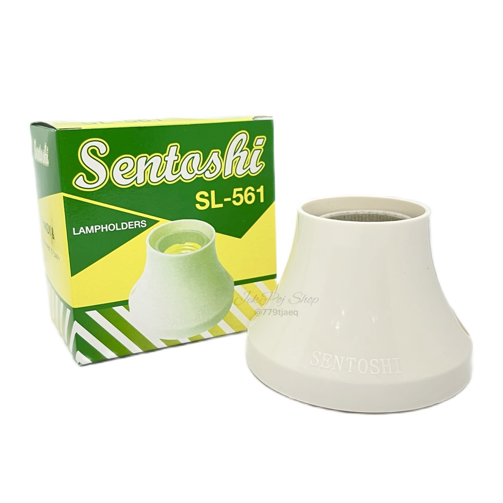 ขั้วแป้น ขั้วหลอดไฟ ขั้วเกลียว E27 ขั้วหลอดไฟ ทนความร้อน ทนไฟ ยี่ห้อ Sentoshi มี ตัวเล็ก SL-562 ...