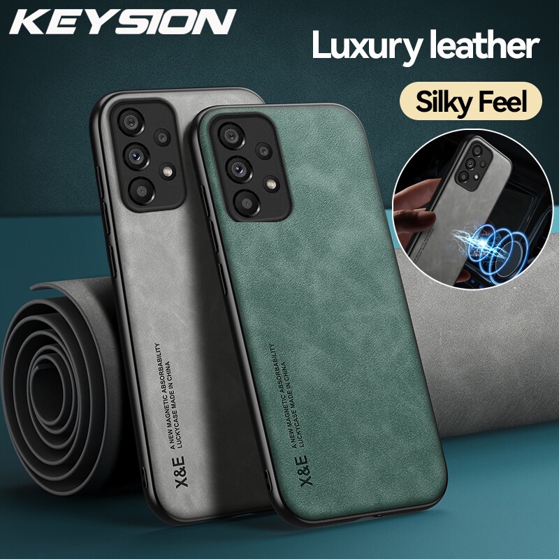 Keysion เคสโทรศัพท์หนัง ซิลิโคน กันกระแทก หรูหรา สําหรับ Samsung A53 5G A73 A33 A13 Galaxy A52 S ...