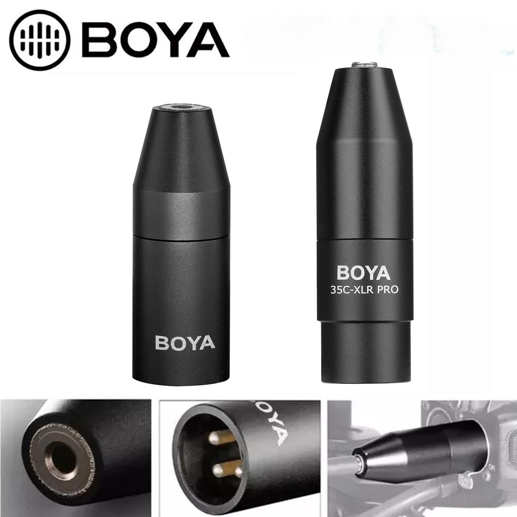 Boya อะแดปเตอร์เสียง 35C-XLR PRO 3.5 มม.(TRS) แจ็คตัวเมีย เป็น 3-pin ...