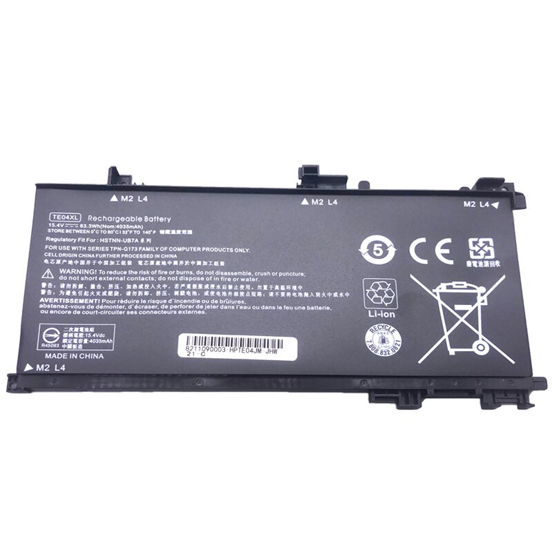 แบตใหม่ TE04XL Battery HP TE04XL ของแท้ HP Omen 15-AX200, Omen Pavilion ...
