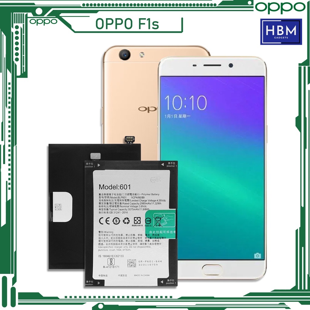 *แบตเตอรี่ OPPO F1s ดั้งเดิม A59 A53 รุ่น BLP601 คุณภาพ (3075mAh)/ส่ง ...