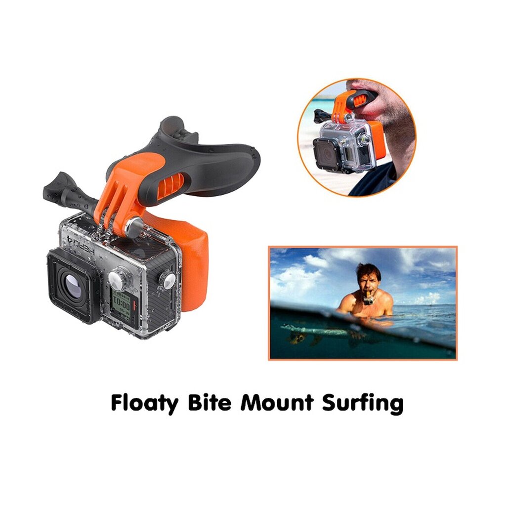 Floaty Bite Mount Surfing Skating Mouth Holder Adapter for GoPro / DJI / Insta360 / SJCAM ...