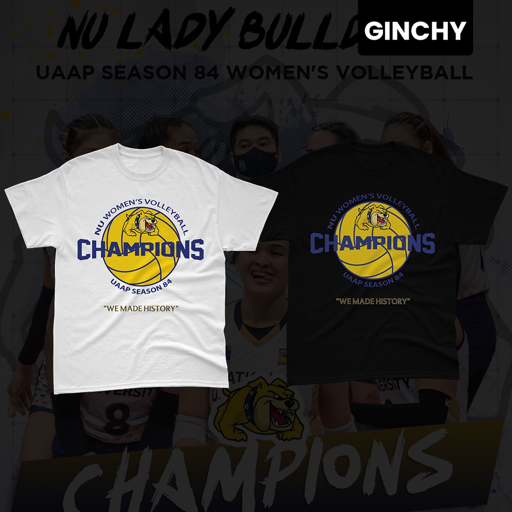 NU Lady Bulldogs UAAP Volleyball Champions T-Shirt Inspired | NU Lady ...