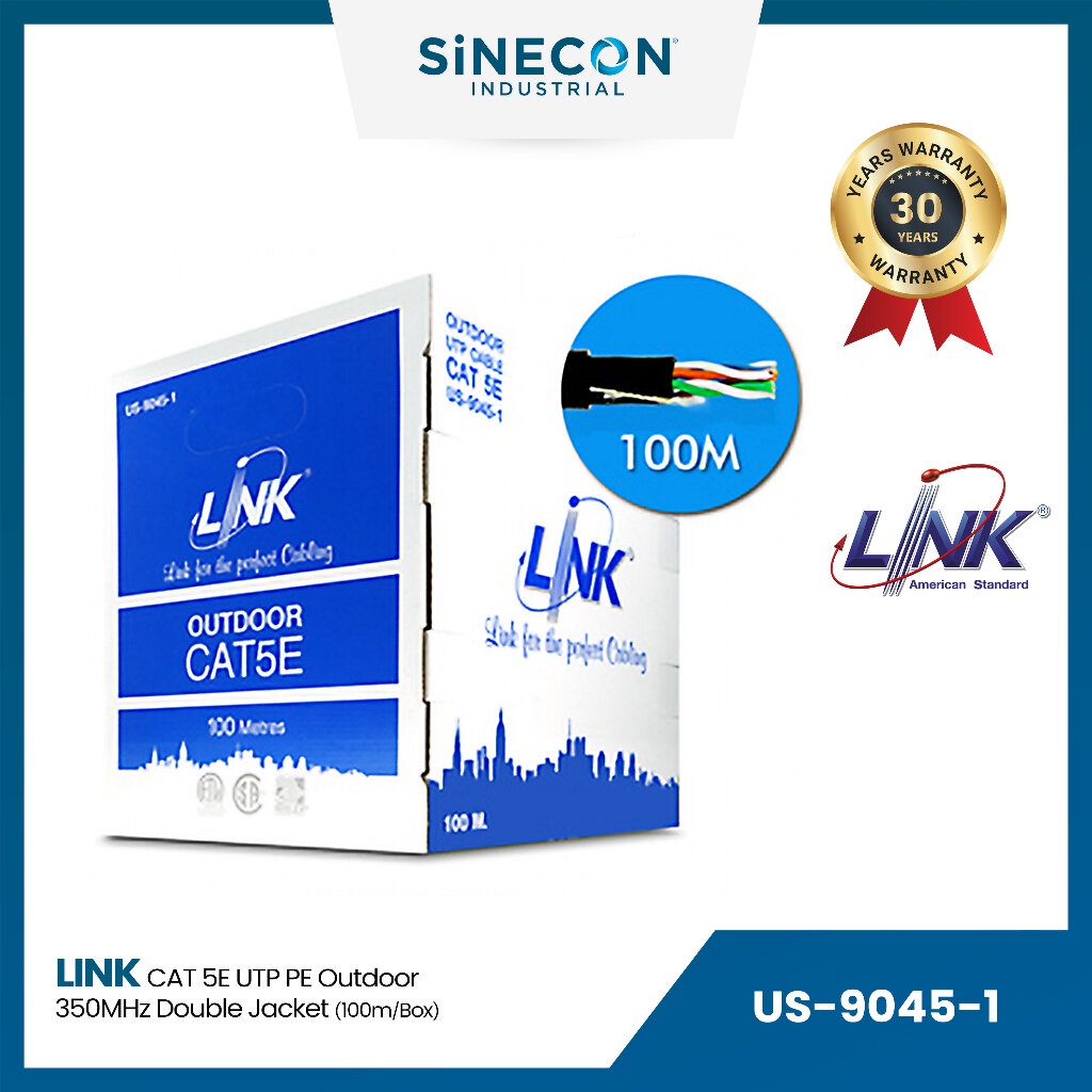 Link US-9045-1 CAT5E Outdoor 100M UTP PE Cable (Double Jacket ...