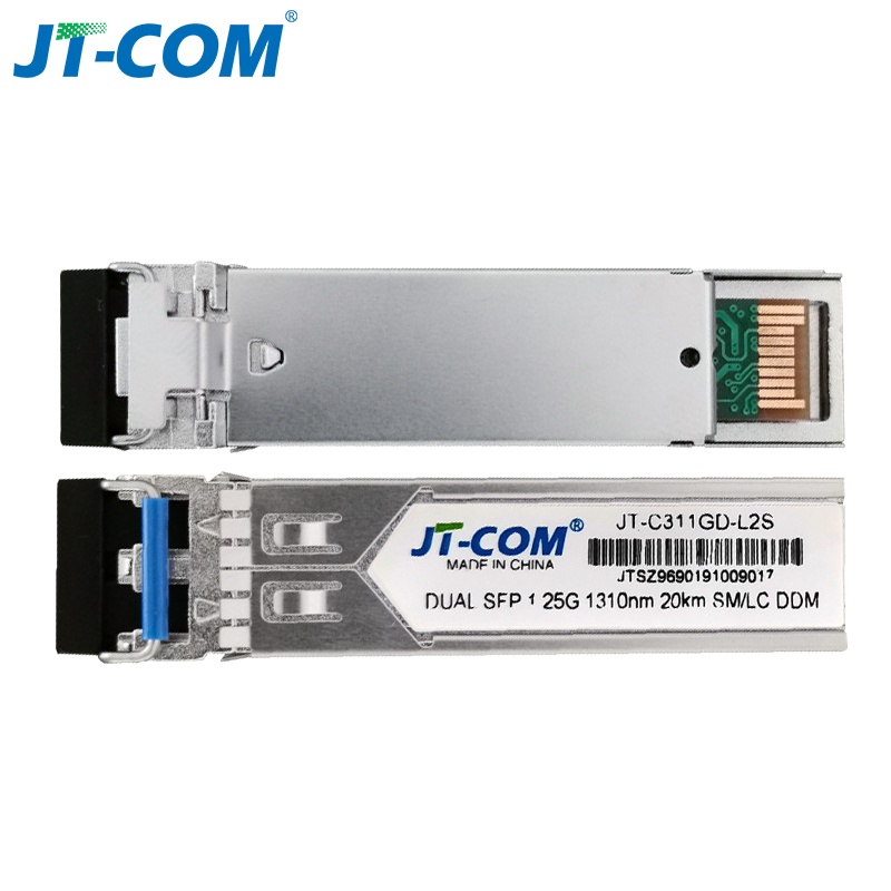 JT-COM โมดูลไฟเบอร์ออปติก 1.25G Mini Gbic Single Mode duplex SFP module ...