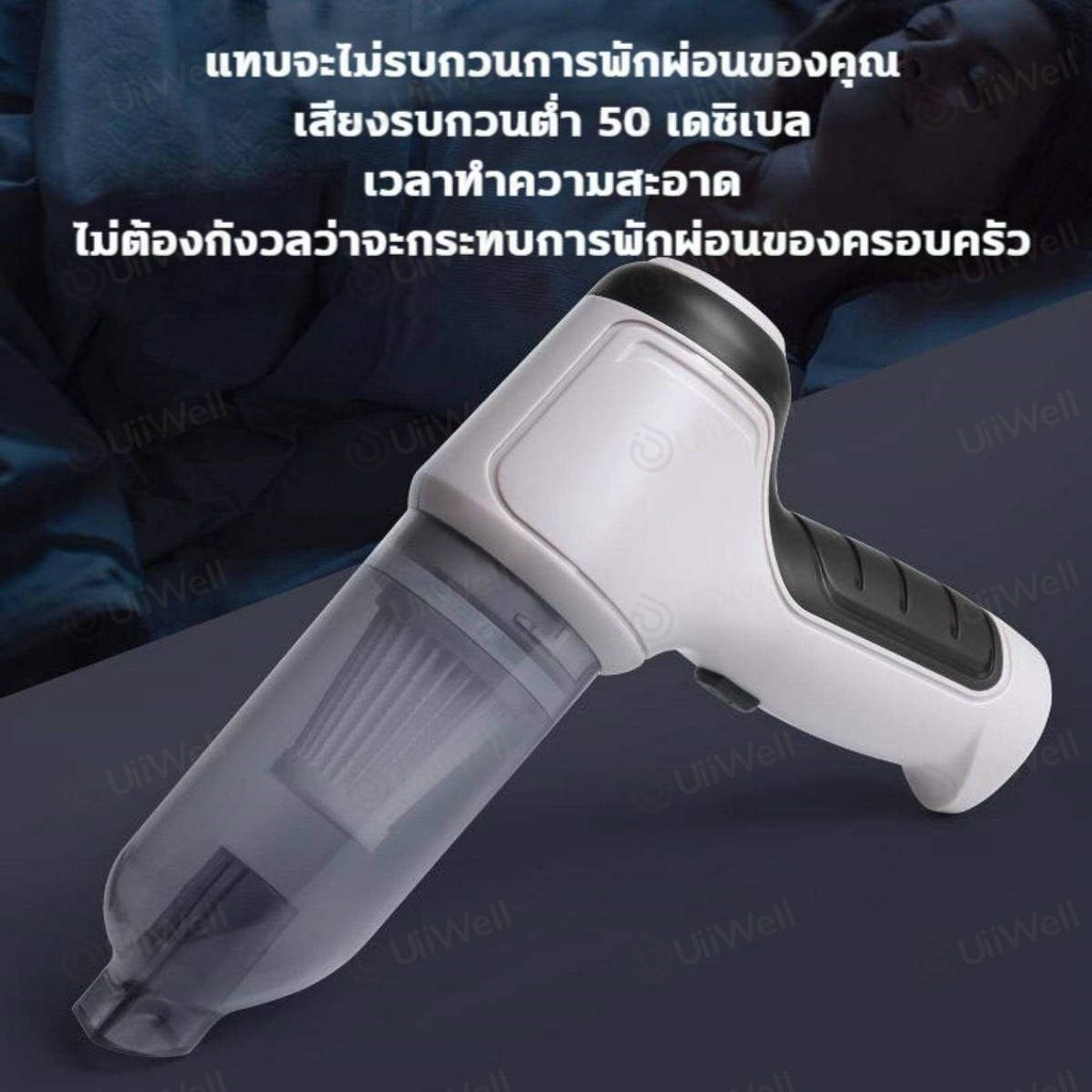 ไส้กรอง 2 ชิ้น เครื่องดูดฝุ่นในรถ ไร้สาย เครื่องดูดฝุ่นมือถือ ซุปเปอร์การดูด 20000PA 150w ใช้งาน ...