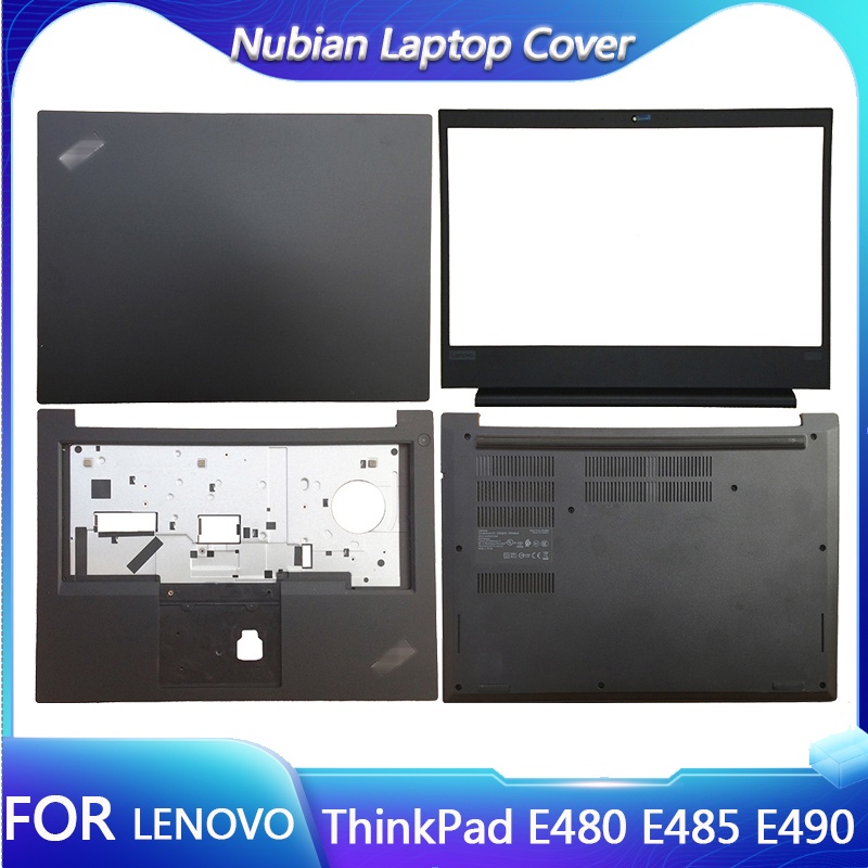 ใหม่เดิม Lenovo ThinkPad E480 E485 E490 LCD ด้านหลัง/ฝาครอบ Bezel/Palmrest/ด้านล่างฐานกรณี ...