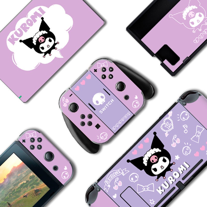สติกเกอร์ธีมเกมคอนโซล Nintendo Switch Oled Sanrio Kuromi | Shopee Thailand