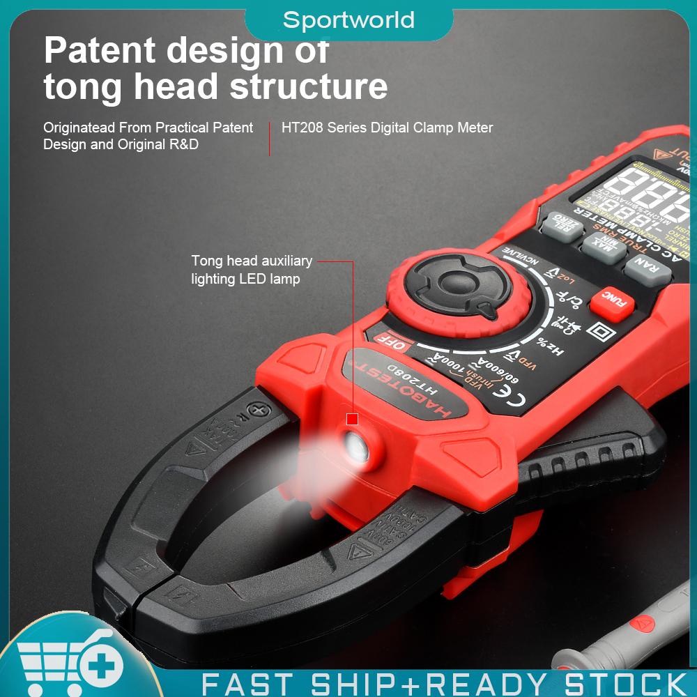 sportworld【In Stock】 Auto Multimeter ABS Clamp Multimeter 600V for ...