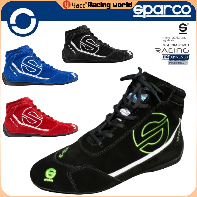 Yyaoc®Sparco racing shoes FIA certification all-leather daily commuter ...
