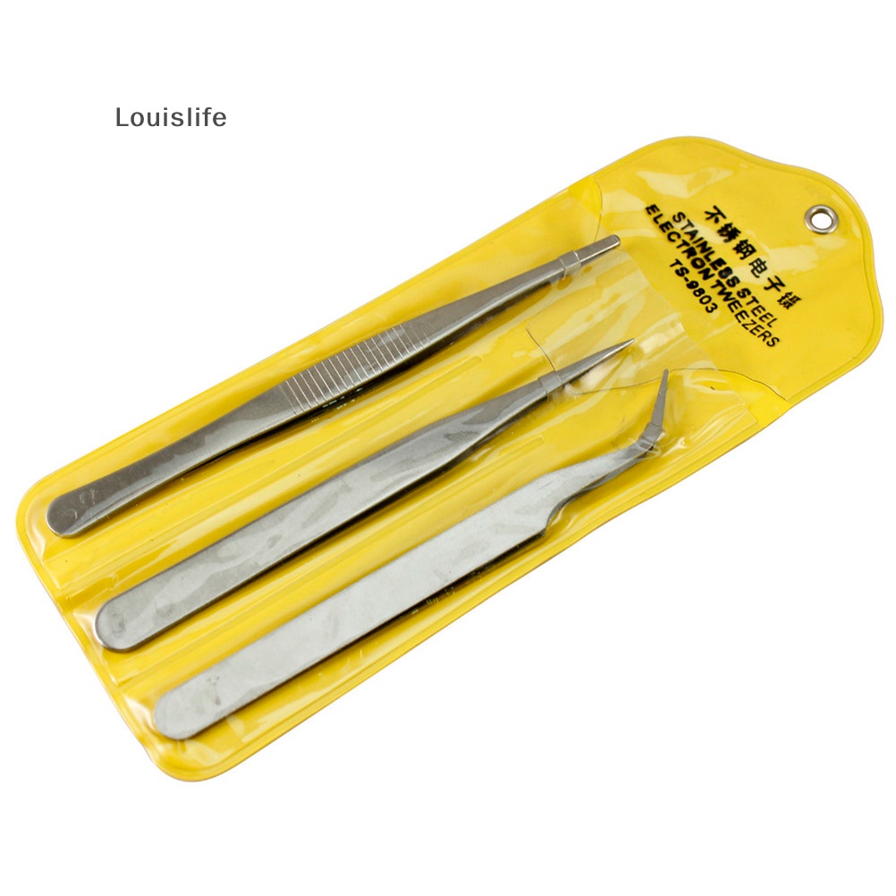Llph ใหม่ ชุดเครื่องมือแหนบไฟฟ้า สเตนเลส สําหรับซ่อมแซม 3 ชิ้น LLP | Shopee Thailand
