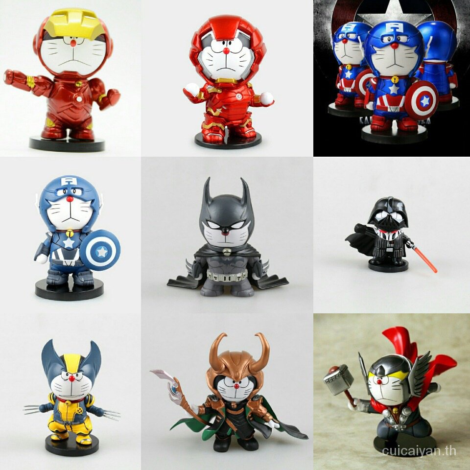 Spot Doraemon Ding-Dang cat COS Iron Man US captain Loki Black Warrior ...