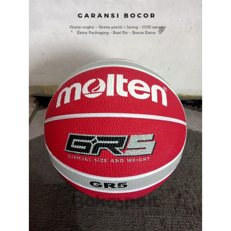 ลูกบาสเด็ก ขนาด 5 Molten GR5 Made in thailand | Shopee Thailand
