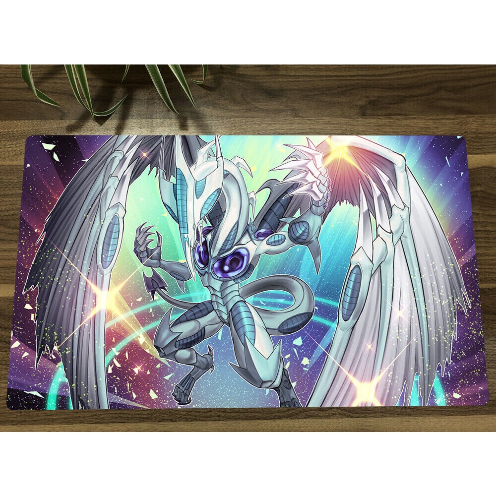 อะนิเมะ Yu-Gi-Oh! Playmat Stardust Dragon CCG TCG แผ่นรองเมาส์ เลือกลาย ...