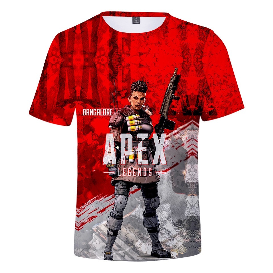 ใหม่ เสื้อยืดลําลอง แขนสั้น พิมพ์ลาย Apex Legends3D สําหรับเด็ก ผู้ใหญ่ 2022 3DT | Shopee Thailand