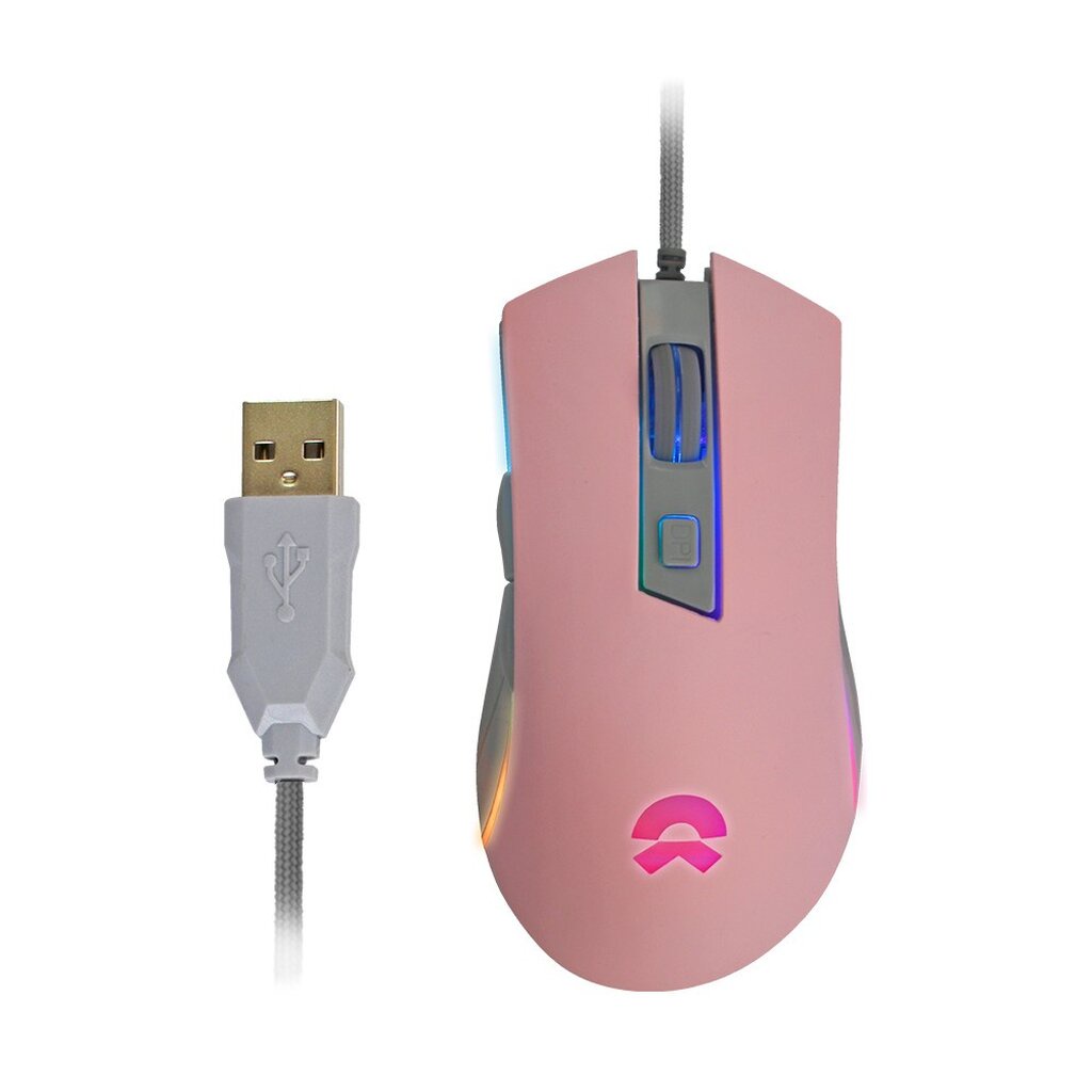 OKER G21 GALAXY PINK GAMING MOUSE RGB Macro เมาส์เกมมิ่ง มาโคร มีไฟ รับ ...