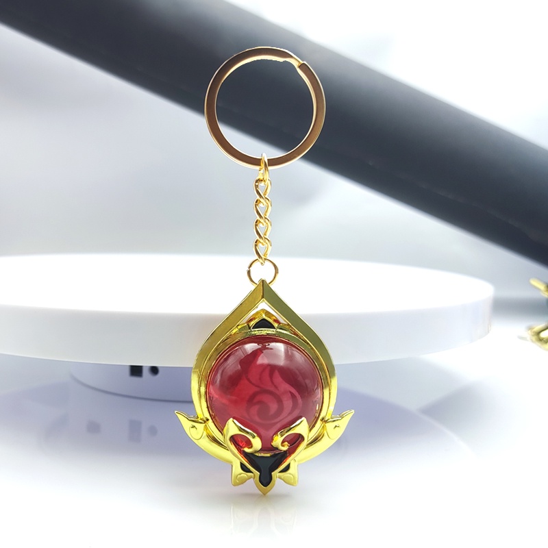 พวงกุญแจกระจก ลายเกม Genshin Impact Visions Sumeru Mondstadt Liyue ...