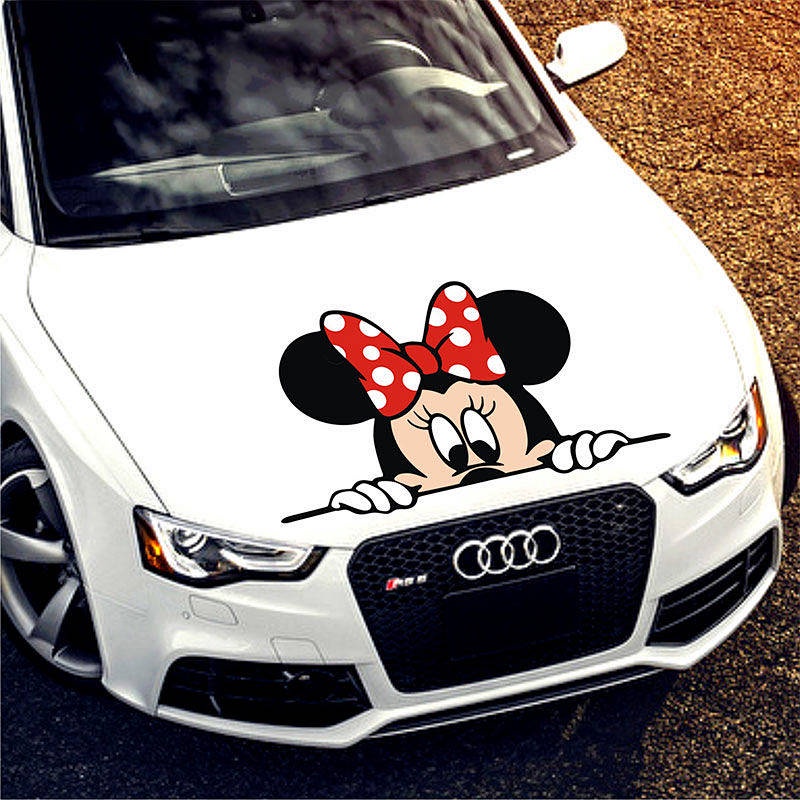 Mickey Mouse Bumper Stickers Mickey Minnie Couple Creative Personality ...
