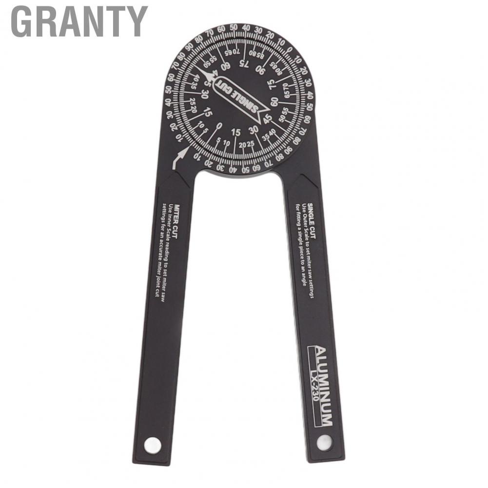 Granty Aluminum Protractor Angle Finder 2 Engraving Scales Practical ...