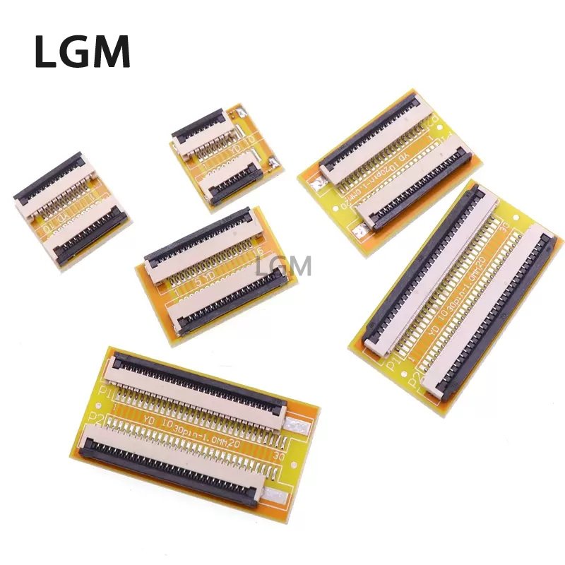 Ffc FPC บอร์ดต่อขยายสายเคเบิล PCB พิทช์ 0.5 มม. 4 6 8 10 12 14 20 30 40 ...