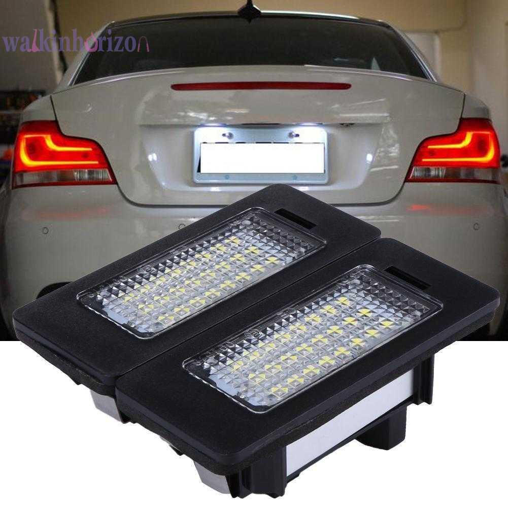 หลอดไฟ LED ติดป้ายทะเบียนรถยนต์ สําหรับ BMW E82 E88 E90 E91 E92 E93 E39 A 2 ชิ้น#S ...