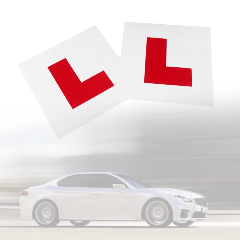 Edb * L Letter Shape สติกเกอร์แผ่นจักรยานจักรยาน Learner ใหม่ Driver ...