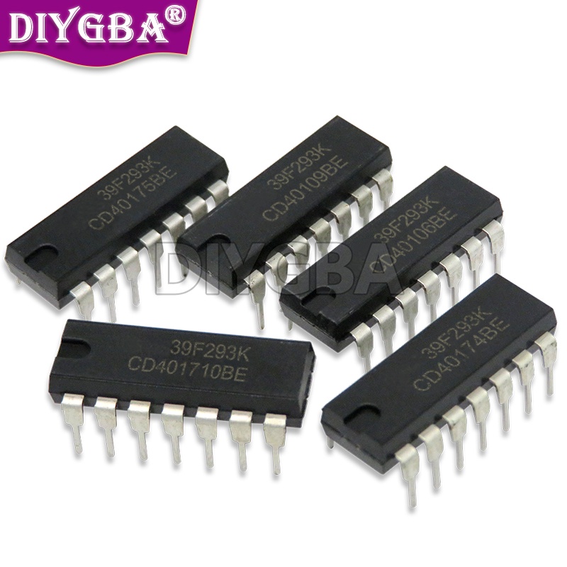 ชิปเซ็ต ไอซี 100% CD40106BE CD40106 DIP-14 CD40109BE CD40109 CD40174BE ...