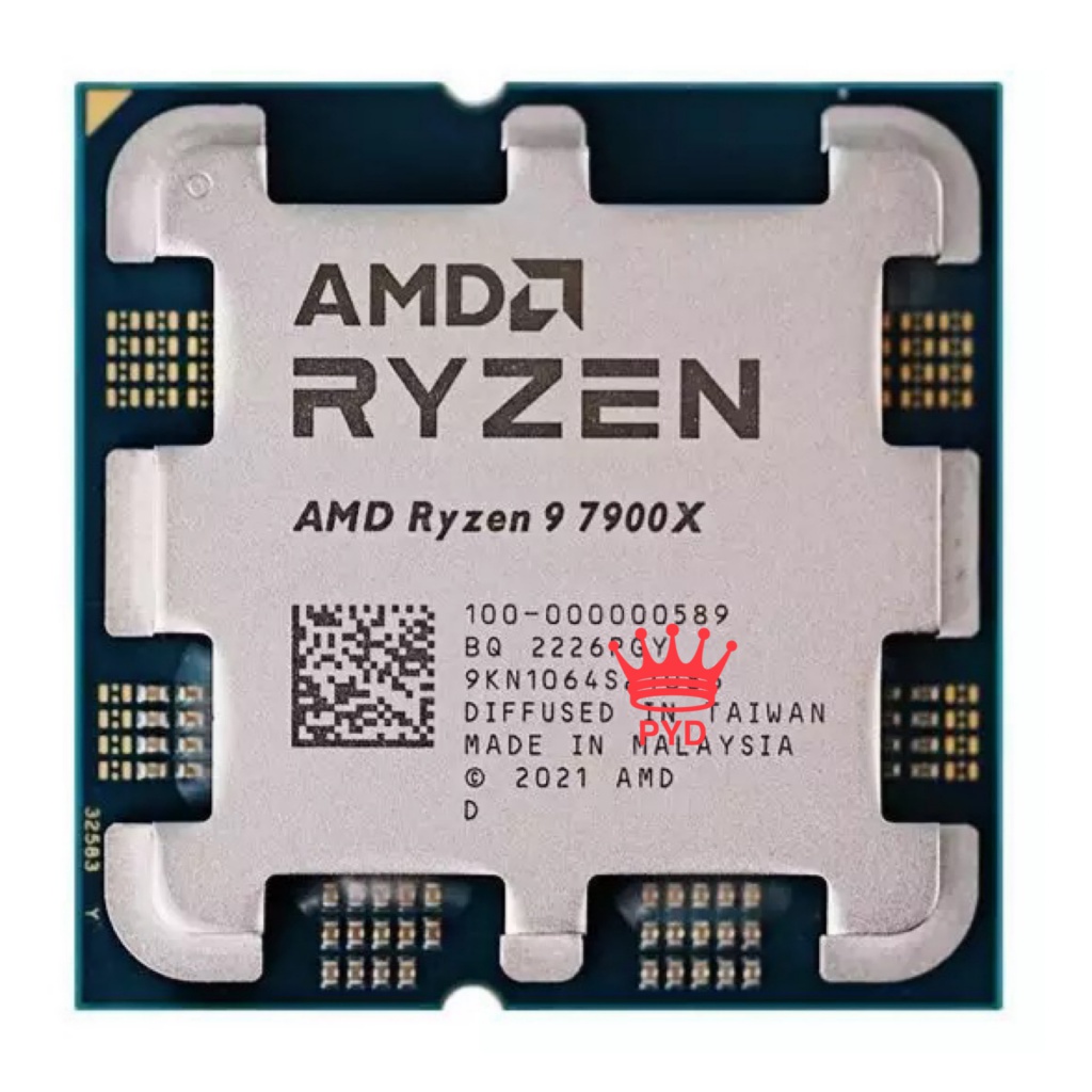 ใหม่ โปรเซสเซอร์ AMD Sharp Dragon 9 7900X R9 7900X 4.7 GHz 12 Core 24 ...