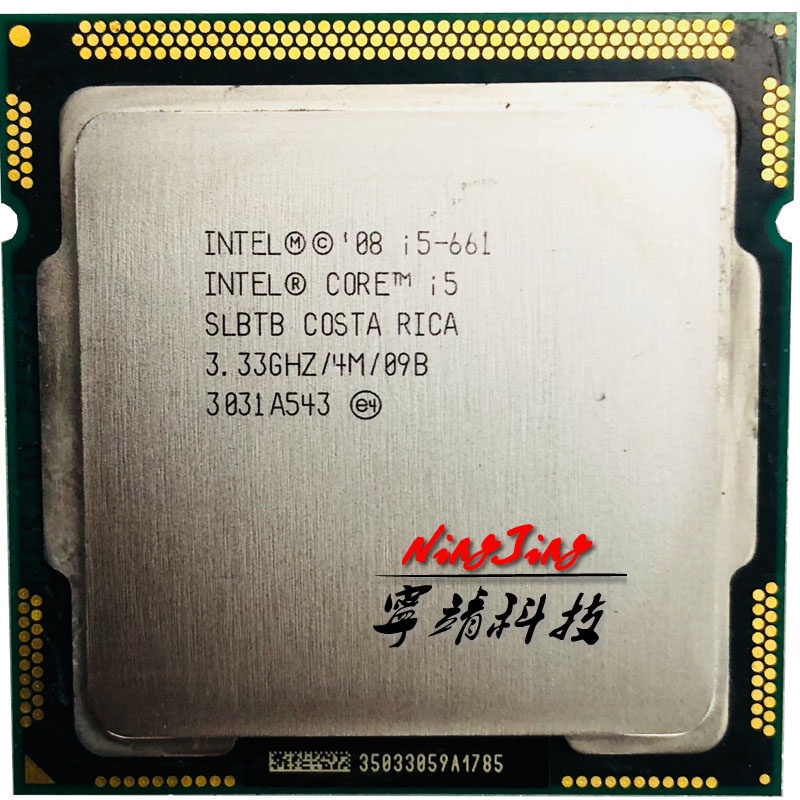 หน่วยประมวลผล CPU Intel Core i5-661 i5 661 3.3 GHz Dual-Core 4M 87W LGA ...