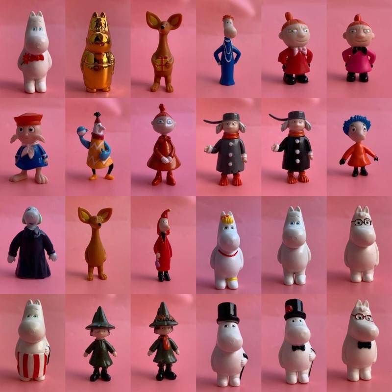 ของแท้ พร้อมส่ง ตุ๊กตาฟิกเกอร์ การ์ตูน Moomin Family Moomin Little Fat ...