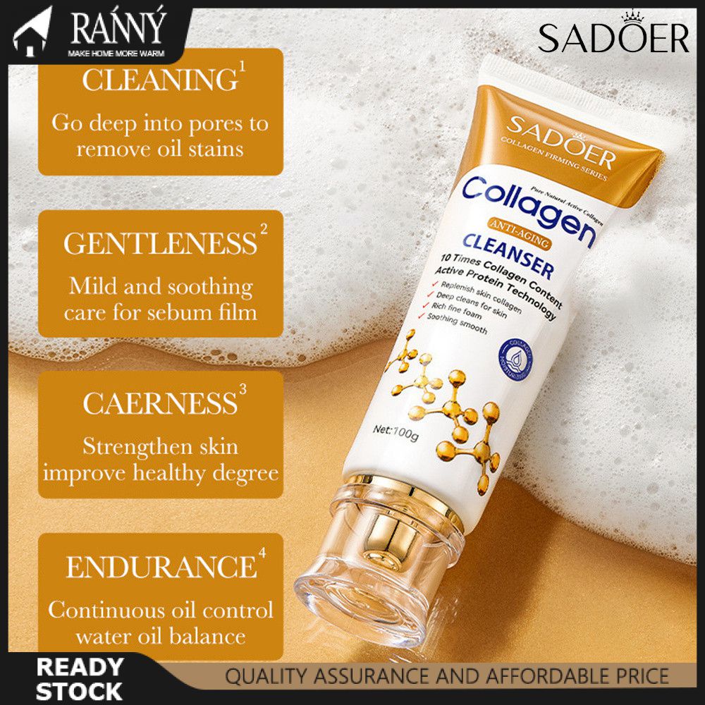 【Fast】 SADOER Collagen Series Facial Cleanser Body Lotion ครีมบำรุงผิว ... 【Fast】 SADOER Collagen Series Facial Cleanser Body Lotion ครีมบำรุงผิว ...