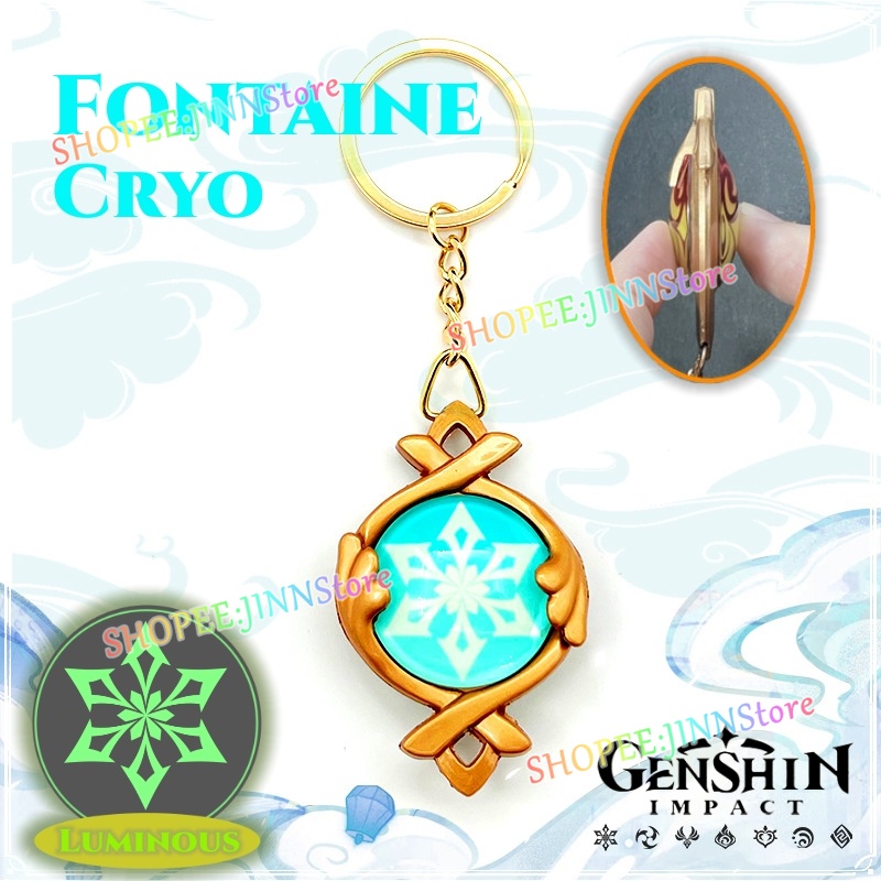 JN - พวงกุญแจ Fontaine Vision GENSHIN IMPACT Vision Mondstadt Liyue ...