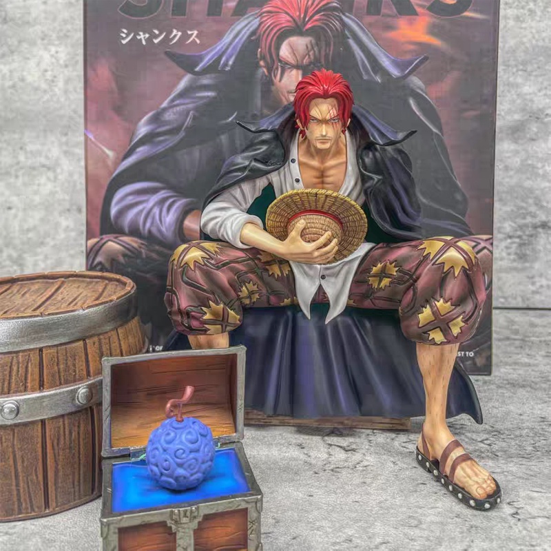 ฟิกเกอร์ One Piece BT Shanks Sitting Action Figure GK Banpresto Chronicle Master Stars Plece ...