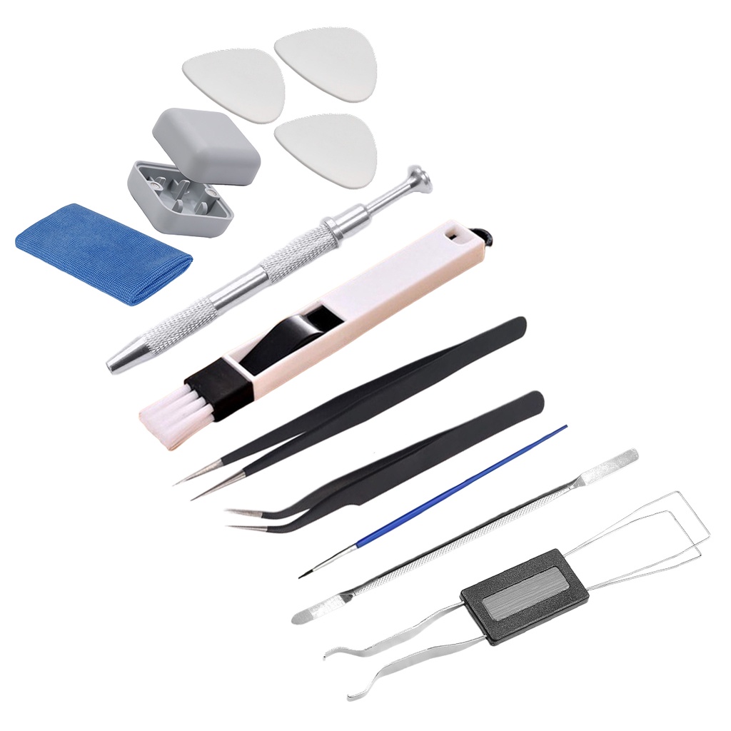 Mechanical Keyboard Tweezers Lube Tool Brush Switch Puller Opener Stem ...