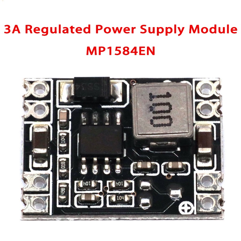 Mp1584en โมดูลพาวเวอร์ซัพพลาย ขนาดเล็กพิเศษ DC-DC 5.5V-27V เป็น 5V 3.3V 9V 12V เอาท์พุต 3A ...