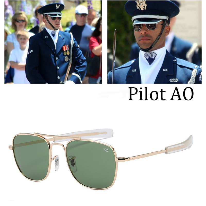 ดีไซน์เนอร์แบรนด์วินเทจ Army Military Optical AO SunGlasses | Shopee ...