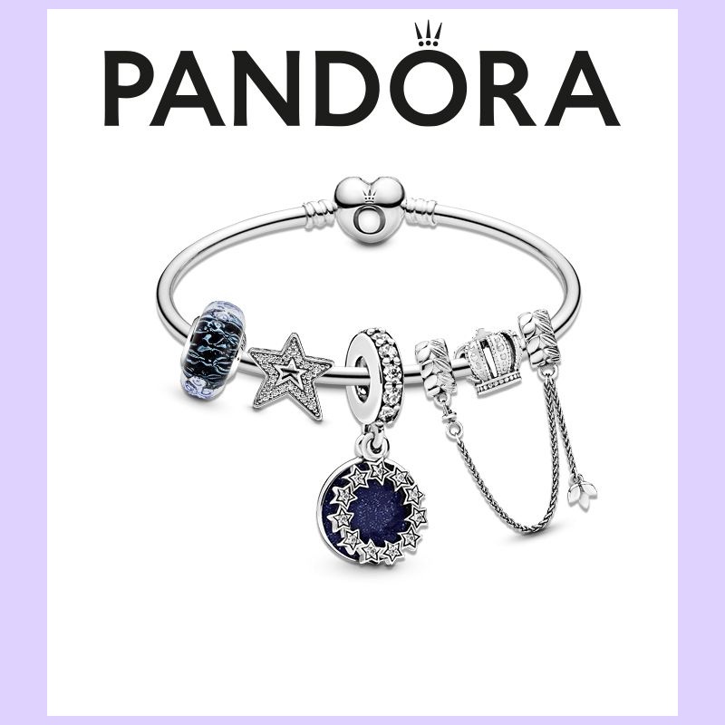 (ของขวัญปีใหม่) สร้อยข้อมือ Pandora Galaxy Brilliant Temperament ...