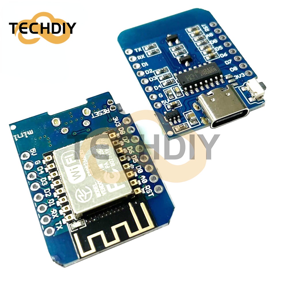โมดูลบอร์ดไมโครคอนโทรลเลอร์อินเตอร์เฟซ D1 Mini NodeMcu WIFI ESP-12F ...